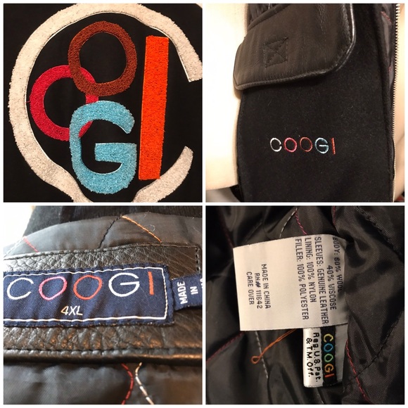 COOGI | Jackets & Coats | Vintage Coogi Woolviscoseleather Jacket ...